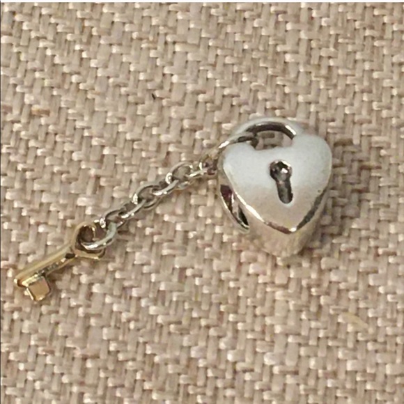 Pandora | Jewelry | Heart Lock And Key Pandora Charm | Poshmark